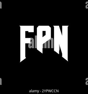 FPN letter logo design for technology company. FPN logo design black ...