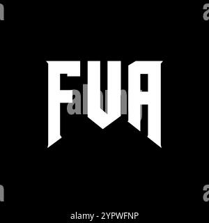 FUA letter logo design for technology company. FUA logo design black ...