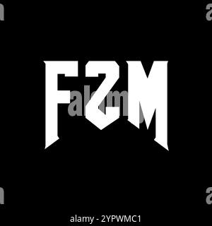 FZM letter logo design for technology company. FZM logo design black ...