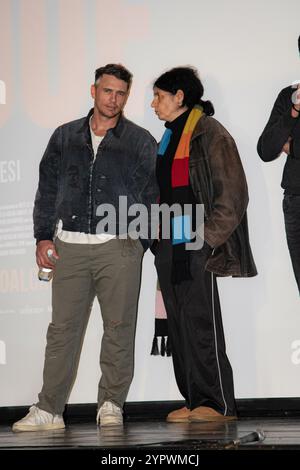 JAMES FRANCO ed il Regista CLAUDIO GIOVANNESI alla presentazione del ...