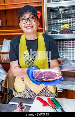 Civitavecchia Italy,deli counter delicatessen,meat display,salami ...