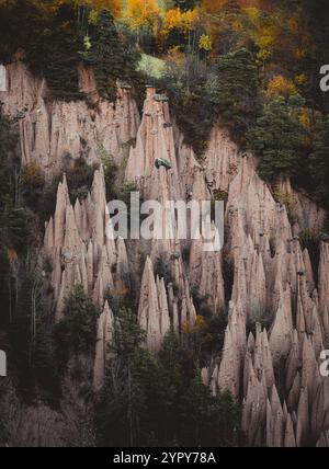 Earth Pyramids Nestled in Pine Forest: Unique and Picturesque Scene in ...