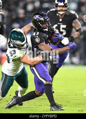 Philadelphia Eagles linebacker Zack Baun celebrates an interception ...