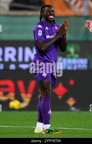 Moise Kean of ACF Fiorentina reacts during Serie A 2024/25 football ...