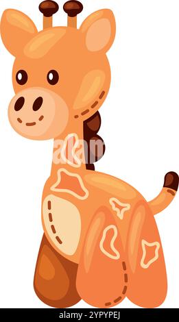 Isolated stuffed giraffe toy Stock Vector Image & Art - Alamy