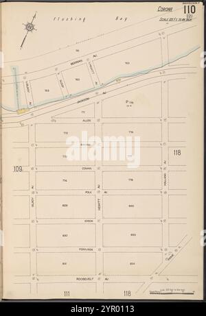 Queens V. 3, Plate No. 110 [Map bounded by Flushing Ave., Trains Meadow ...