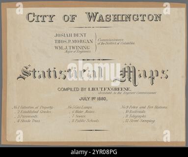 City of Washington, statistical maps Stock Photo - Alamy