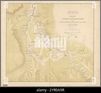 Upper Geyser Basin , Upper Geyser Basin Wyo., Maps, Yellowstone ...