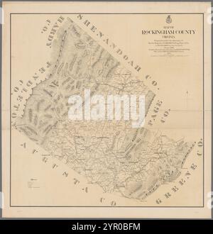 Map of Rockingham County, Virginia , Rockingham County Va., Maps Norman ...