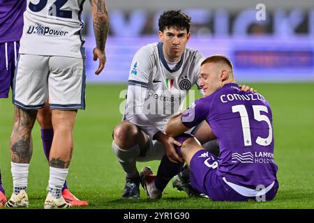 Alessandro Bastoni of FC Inter react during the Coppa Italia round of ...