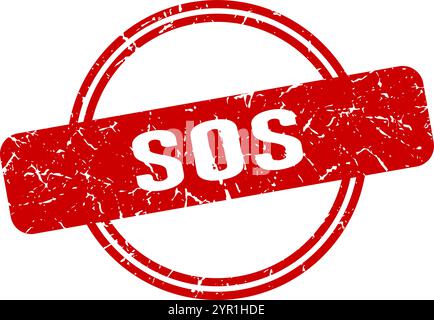 sos round stamp isolated on transparent background. sos stamp Stock ...