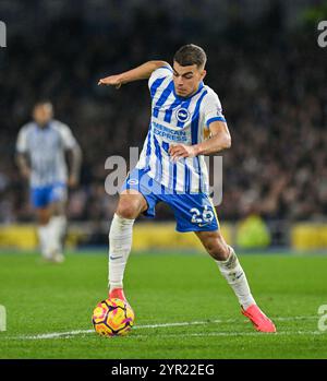 Yasin Ayari of Brighton and Hove Albion during the Manchester City v ...