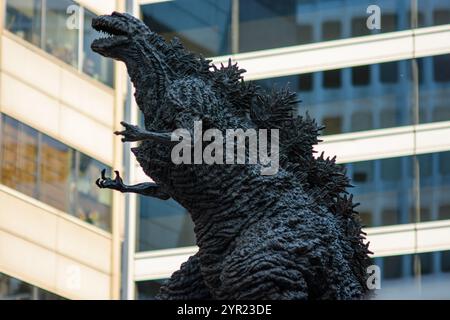 A Godzilla statue in Yurakucho in Tokyo, Japan Stock Photo - Alamy