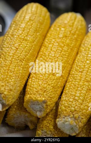 Corn fresh packs ready to fry Stock Photo - Alamy
