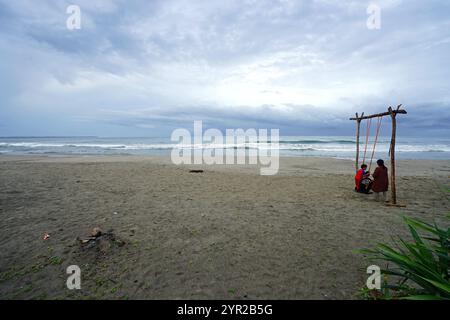 Pantai Mandiri Beach, Krui, Lampung, Sumatera, Indonesia Stock Photo ...