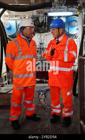 On his first day as HS2 CEO, Mark Wild (left) visits the Old Oak Common ...