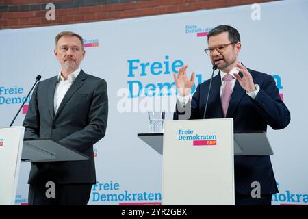 Pressekonferenz, FDP, Marco Buschmann, Christian Lindner ...
