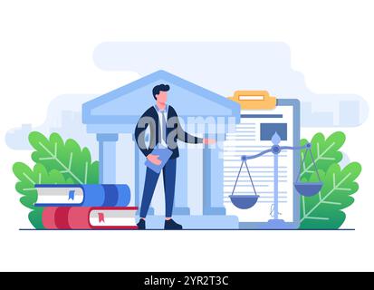 Consulting firm landing page vector template. Expert business advice ...