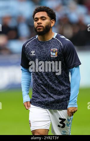 Coventry City's Jay Dasilva ahead of the Sky Bet Championship match at ...