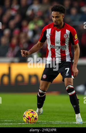 Brentford's Kevin Schade during the Premier League match at the King ...
