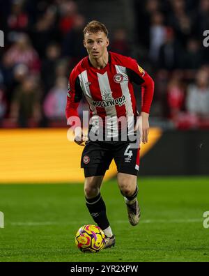 Brentford's Sepp van den Berg during the Premier League match at ...