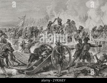 Napoleon Bonaparte. Battle of Lodi Bridge. 1st campaign in Italy (1795 ...