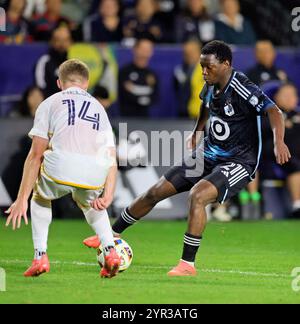Minnesota United forward Bongokuhle Hlongwane (21) celebrates after ...