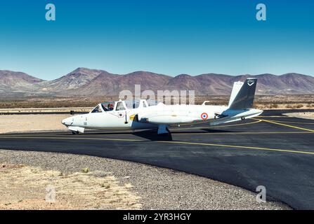 1950s French Fouga Magister jet trainer plane Stock Photo - Alamy