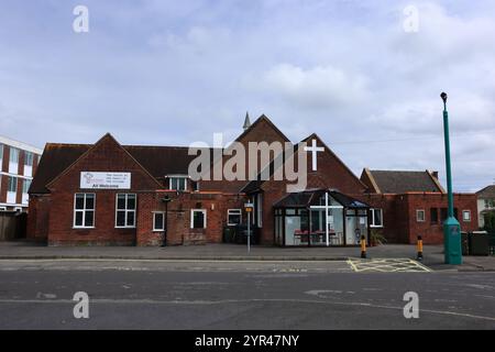 Portchester, Fareham, Hampshire, England. 10 August 2024. Grayscale ...