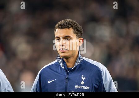 Brennan Johnson of Tottenham Hotspur seen during the Premier league ...