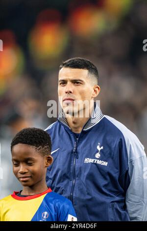 Pedro Porro of Tottenham Hotspur during the Brentford v Tottenham ...