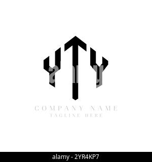 YTY letter logo design with polygon shape. YTY polygon and cube shape ...