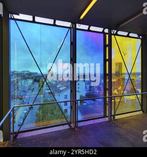 Marollescenece, art installation The Cube, coating of the windows with ...