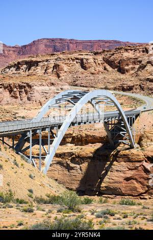 Hite Crossing Bridge where State Highway 95 crosses Colorado River as ...