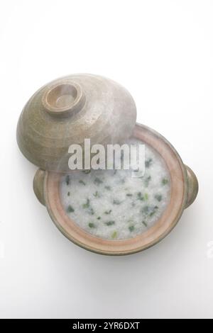 Rice Porridge with Seven Herbs or Nanakusa Gayu, Japanese Food Stock ...