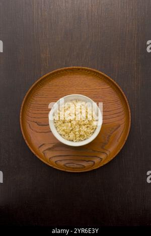 Cooked germinated brown rice Stock Photo - Alamy