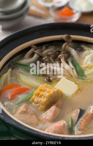 Hokkaido-style Ishikari nabe with butter Stock Photo - Alamy