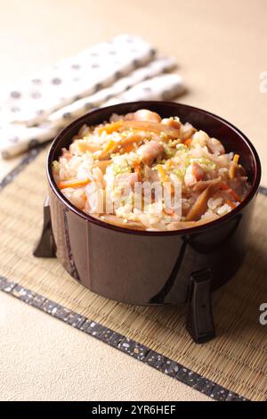 Chicken with five-star rice Stock Photo - Alamy