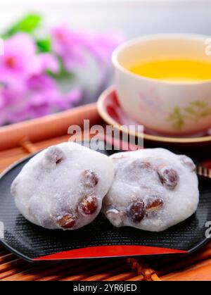 Handmade salted daifuku Stock Photo - Alamy