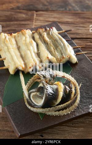 Grilled eel with white meat Stock Photo - Alamy