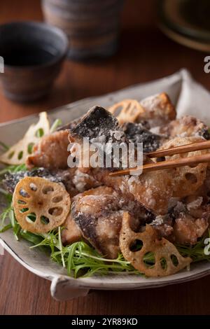 Deep fried marinated mackerel Stock Photo - Alamy
