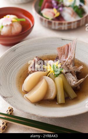 Sea bream kabura and kappo cuisine Stock Photo - Alamy