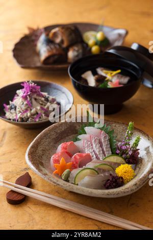 Four kappo dishes Stock Photo - Alamy