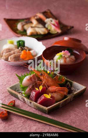Four kappo dishes Stock Photo - Alamy