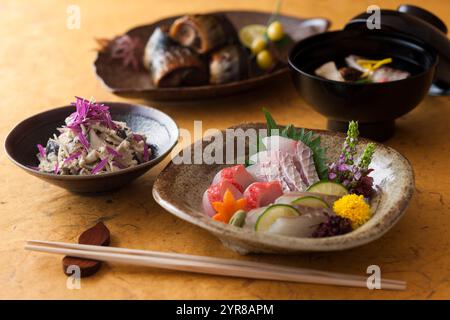 Four kappo dishes Stock Photo - Alamy
