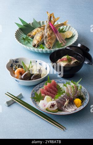 Four kappo dishes Stock Photo - Alamy