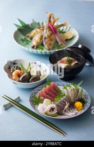 Four kappo dishes Stock Photo - Alamy