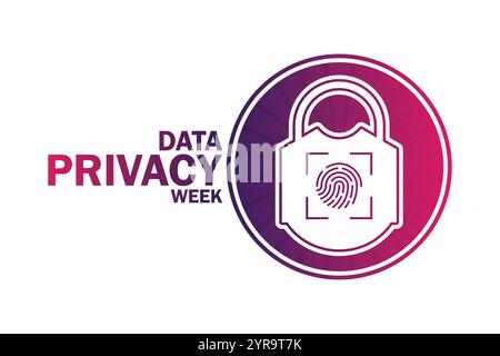 Data Privacy Week. Holiday concept. Template for background, banner ...