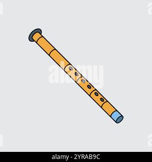 Ney. Oriental Music Instrument. Vector illustration Stock Vector Image ...