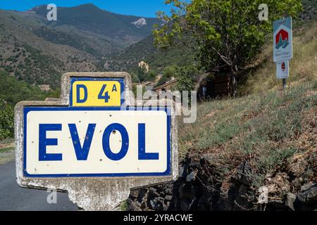 The village of Evol is part of the town of Olette (south of France ...